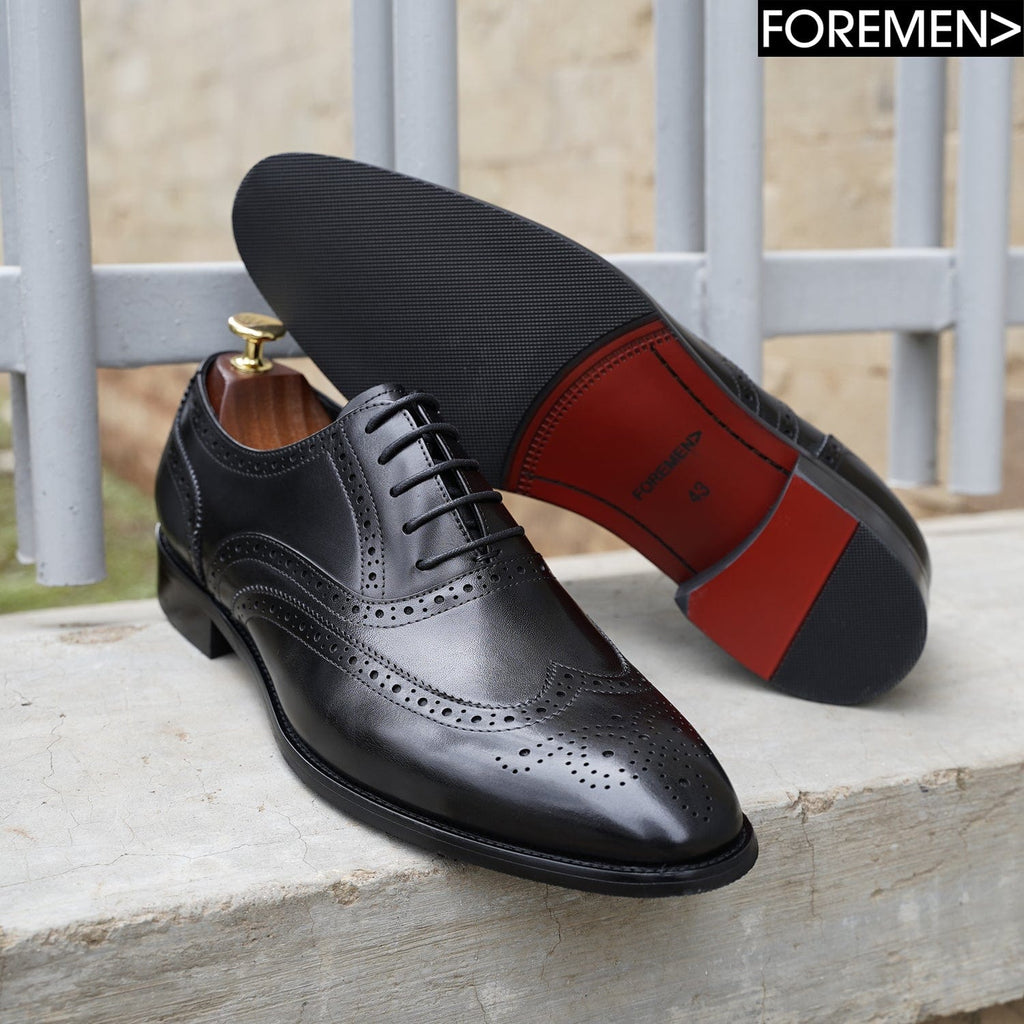 ZARANA | Black Brogue Oxfords – FOREMEN