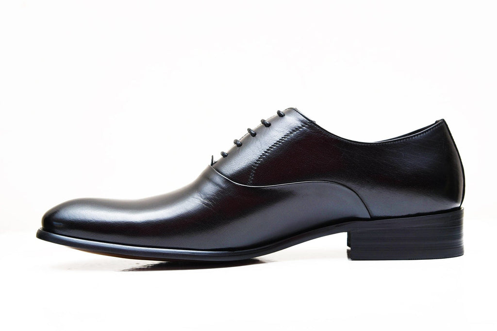 PICASSO | Black plain toe oxford shoes – FOREMEN